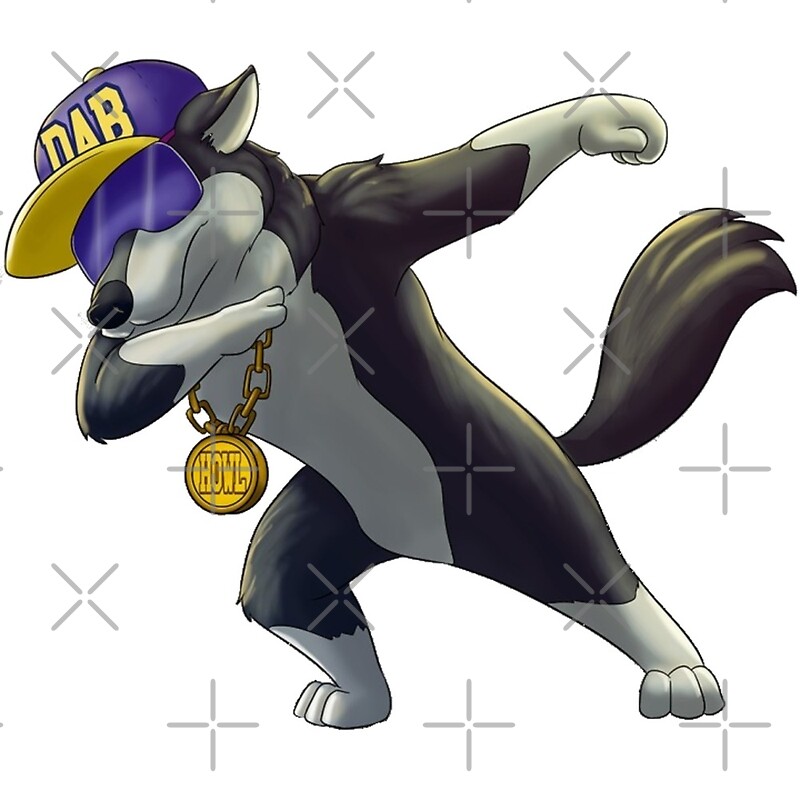 "Dabbing Wolf" by bizzleapparel | Redbubble