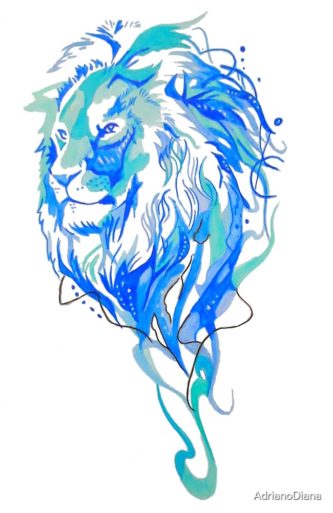 "blue lion" by AdrianoDiana | Redbubble