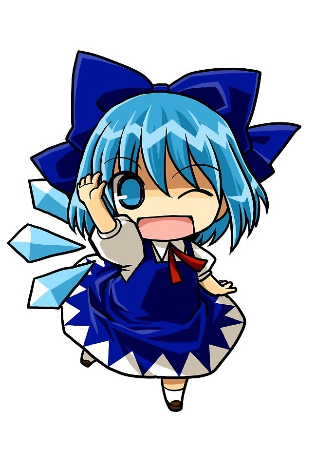 "Cirno Chibi" by KokoroPopShop | Redbubble
