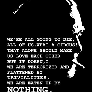 "Charles Bukowski" Poster for Sale by Sacredbluerose | Redbubble