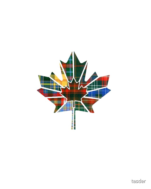 "Maple Leaf Tartan" by tasder | Redbubble
