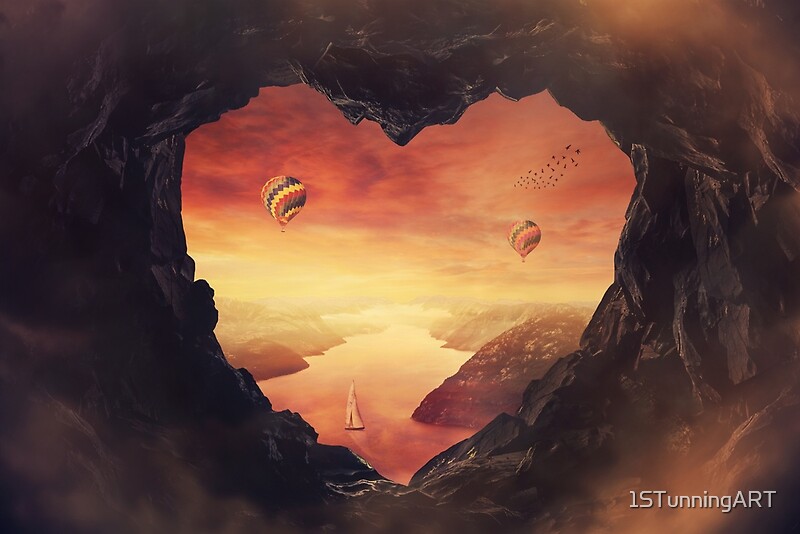 "heart cave" by 1STunningART | Redbubble