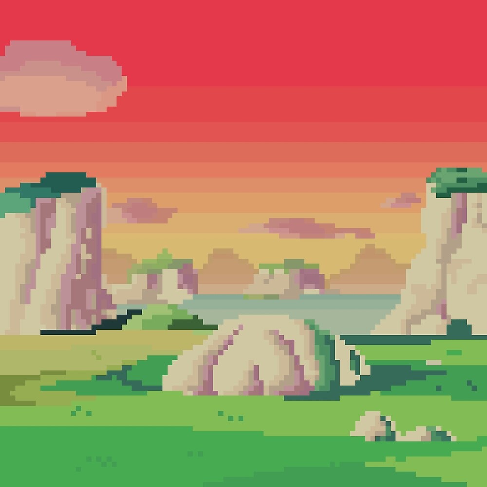 "Dragonball Scenery" by SanCoca | Redbubble