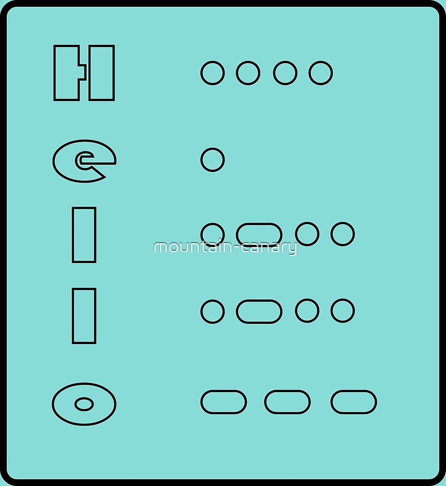 morse code hello