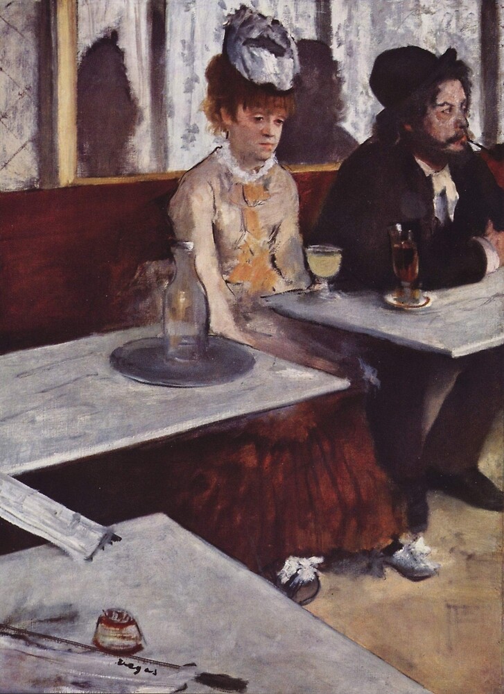 "Edgar Degas French Impressionism Oil Painting Sad Woman and Man in ...