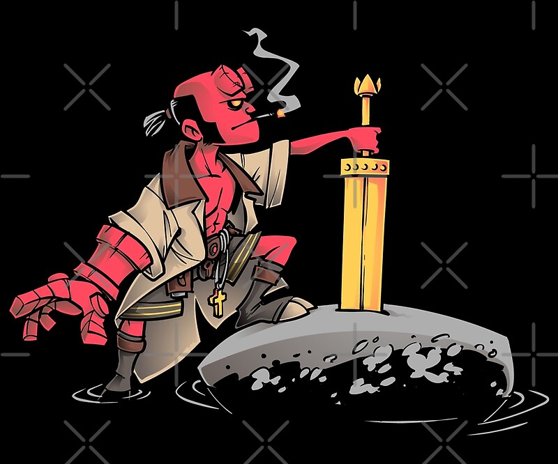"The Sword in the Stone Fist" by harebrained | Redbubble