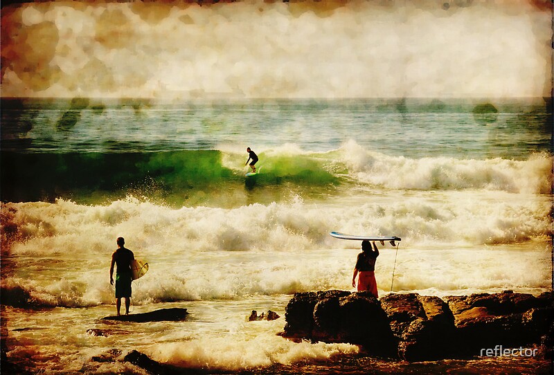 "Early Morning Surf Session" by reflector | Redbubble