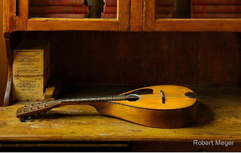"Mandolin on Desk" by Robert Meyer | Redbubble