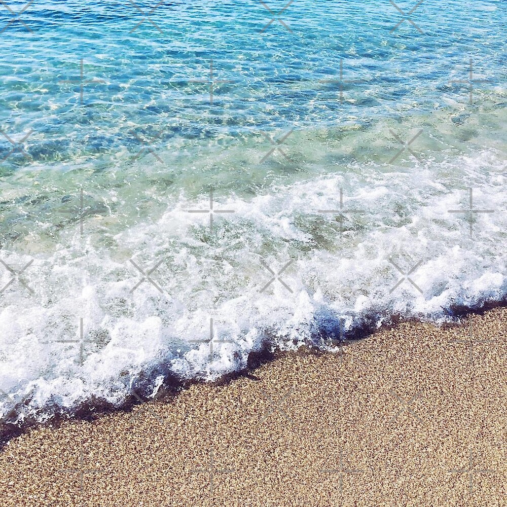 "Ocean Blue Shore Waves" by AlexandraStr | Redbubble