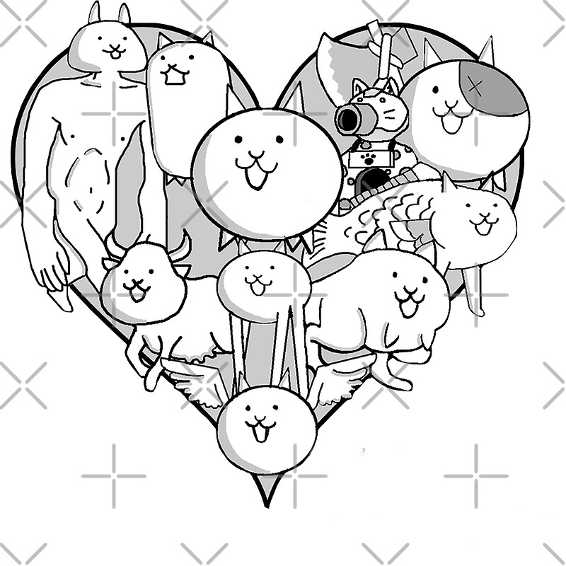 "Battle Cats Mural!" by PepperySalmon | Redbubble