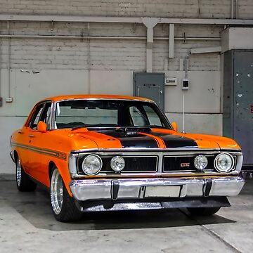 "Red Ford Falcon XY GT" Poster for Sale by Stuart Row | Redbubble