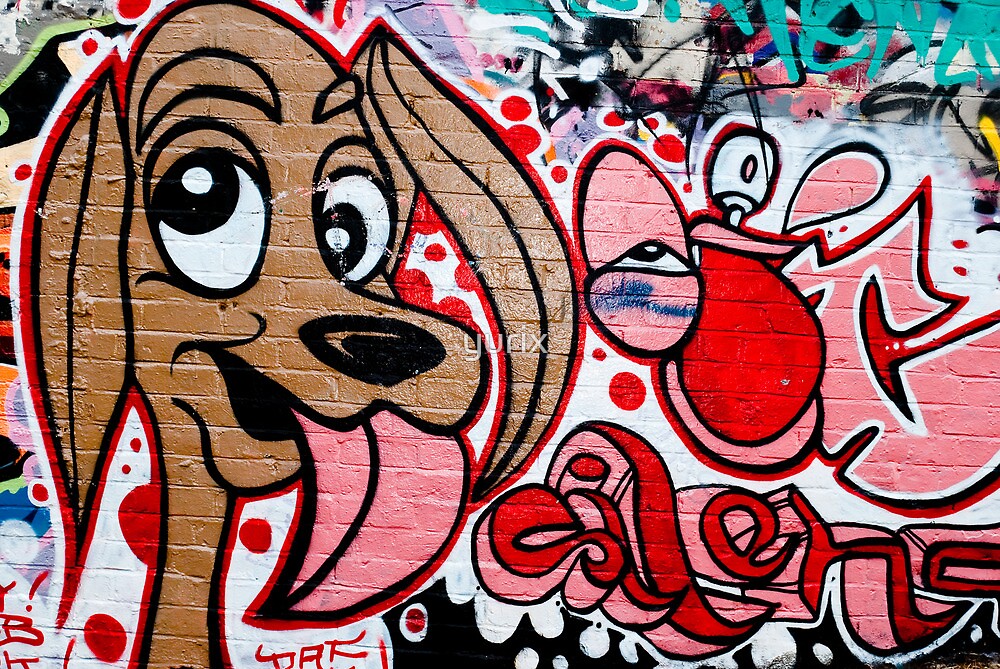 "Graffiti dog" by yurix | Redbubble