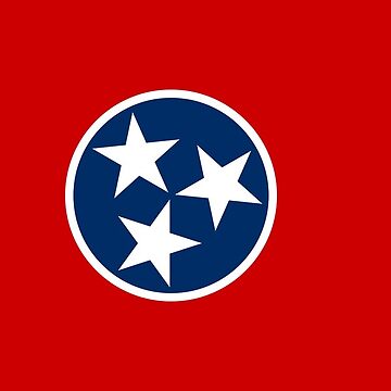"Tennessee state flag sticker" Sticker for Sale by Lingo Shop | Redbubble