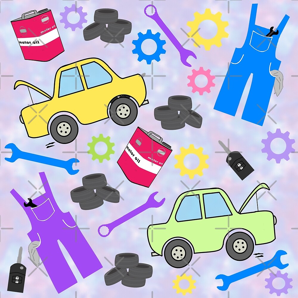 "Mechanic Tools Illustrated " by karwilbedesigns | Redbubble