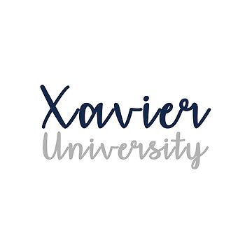 "Xavier University" Sticker for Sale by KyleScharf | Redbubble