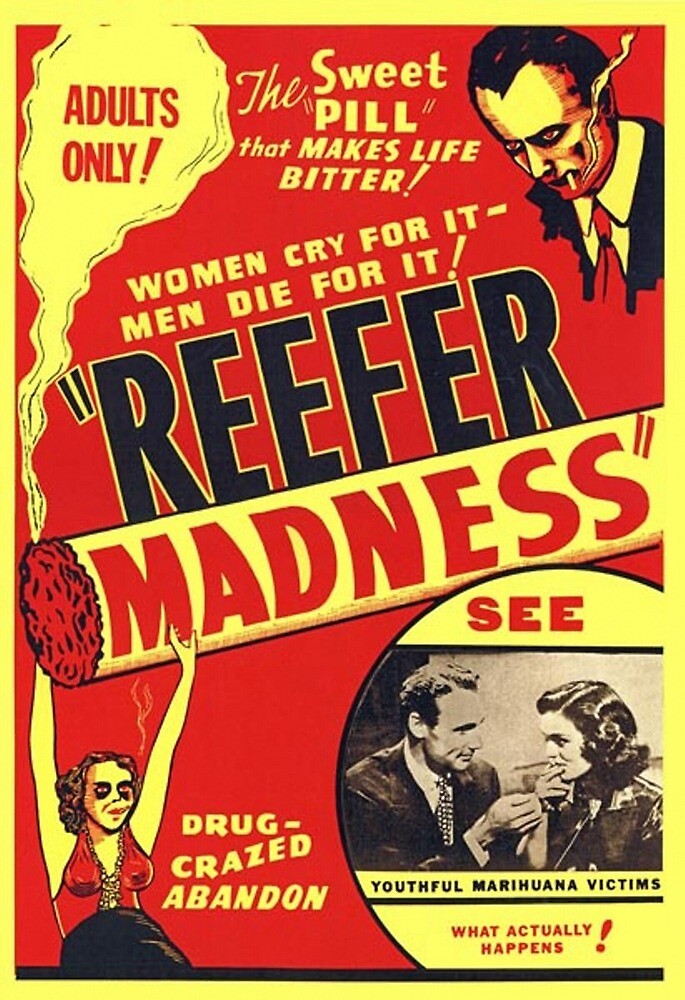 "Vintage Hollywood Nostalgia Reefer Madness Marijuana Cannabis Film ...