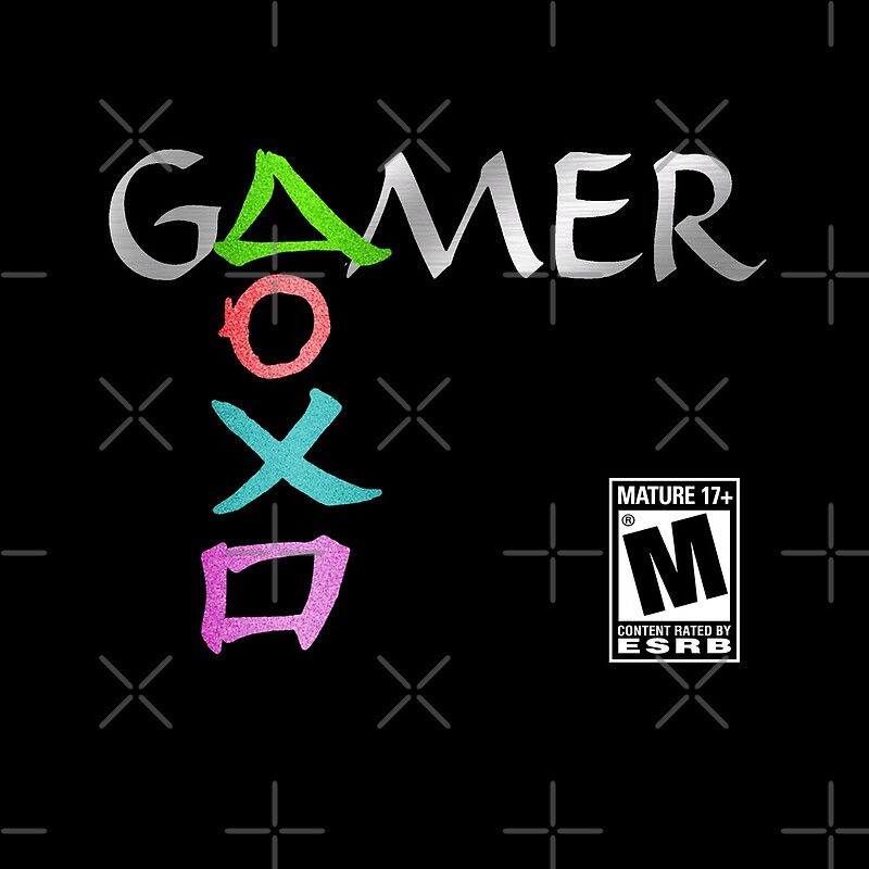 "Gamer Color Edition Rated M" by FantasySkyArt | Redbubble