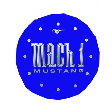 "Mustang Mach 1 Clock" Clock for Sale by Retrostickersnz | Redbubble