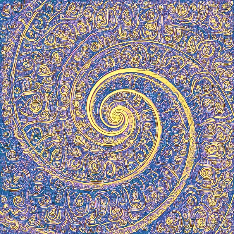 "Abstract Fibonacci" by blackhalt | Redbubble