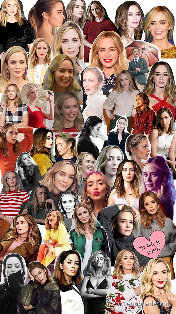 "emily blunt collage" by onceuponadesign | Redbubble