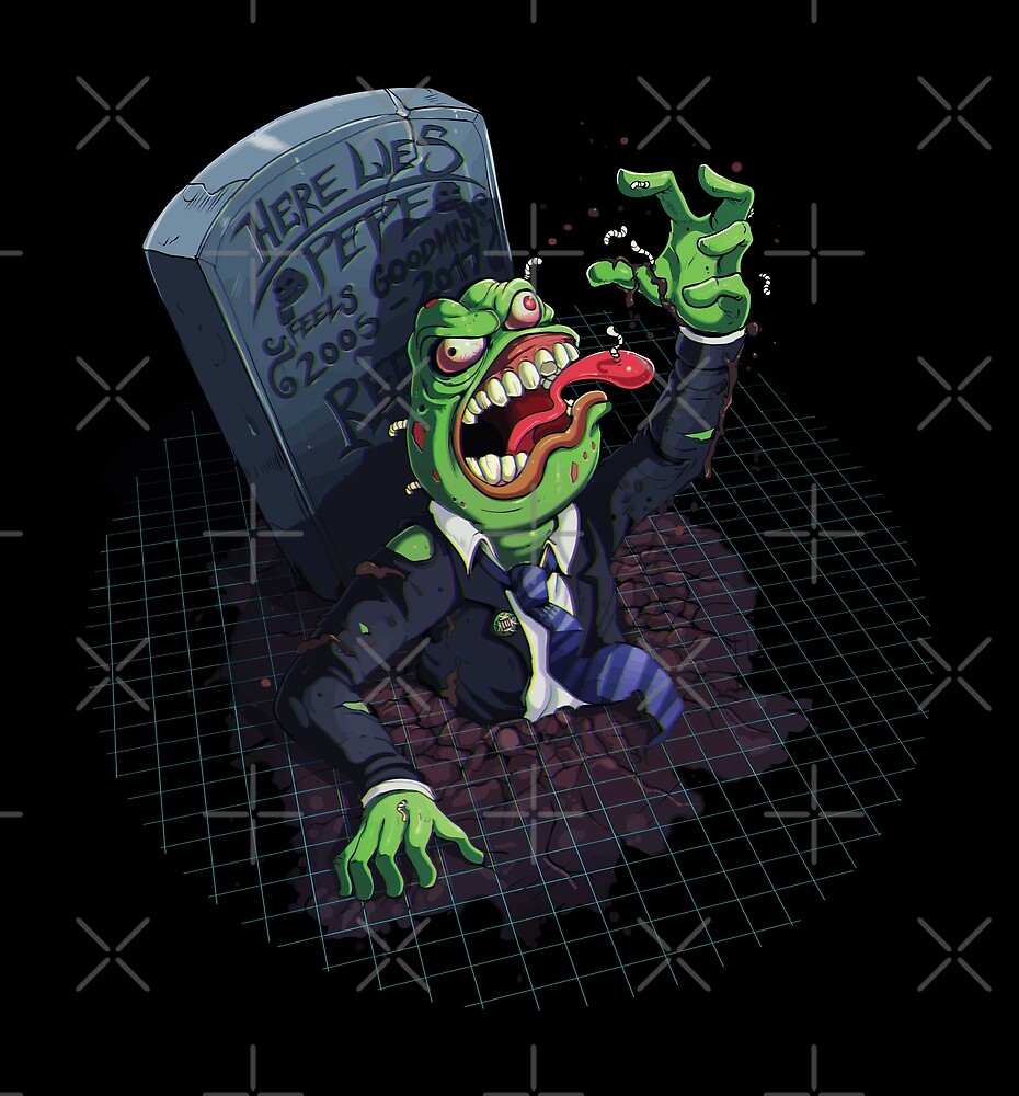 "Zombie Pepe the frog - Death of Pepe" by orinemaster | Redbubble