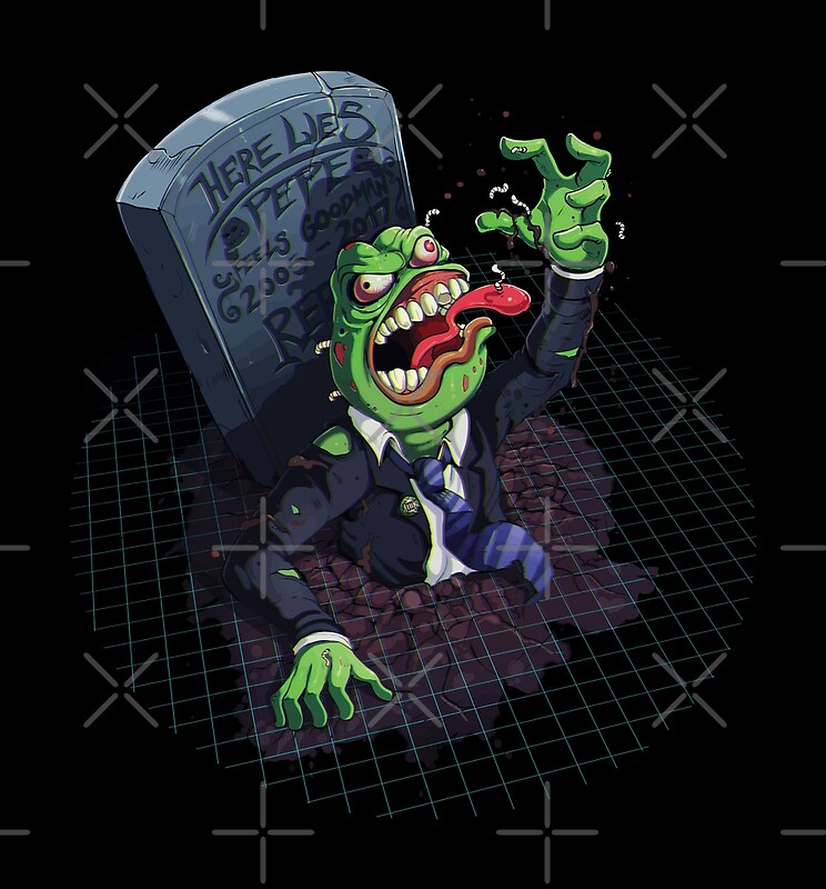 "Zombie Pepe the frog - Death of Pepe" by orinemaster | Redbubble