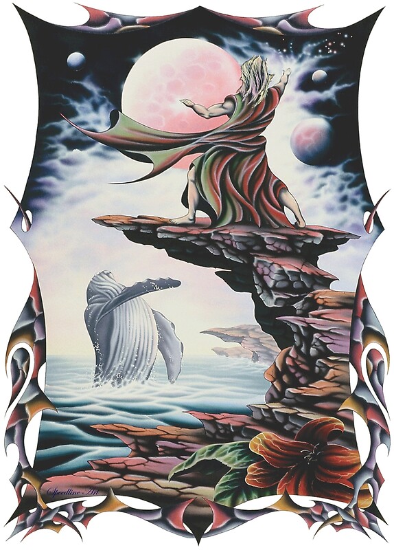 "speedlineart, ocean wizard" by speedlineart | Redbubble