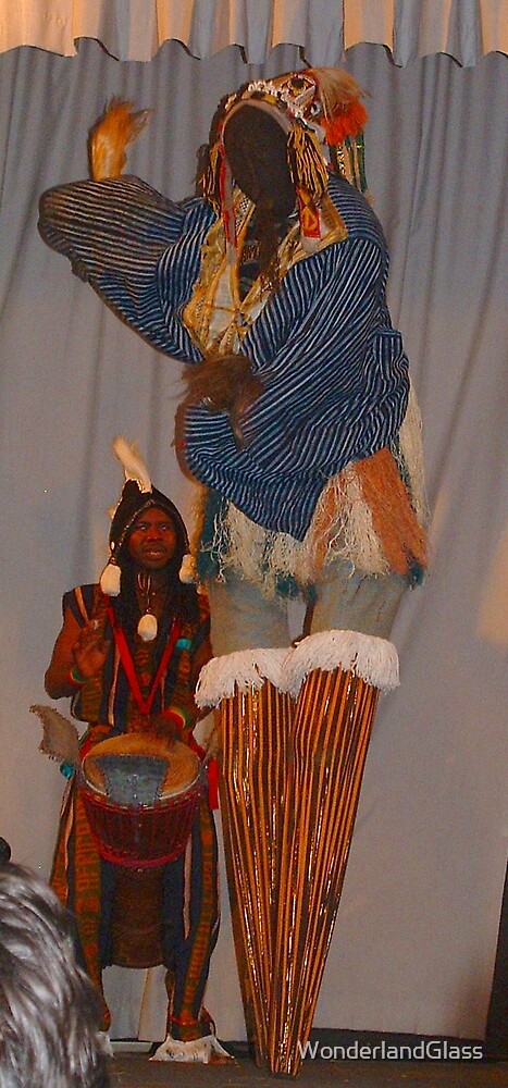 "Ivory Coast Spirit Mask Dance" by WonderlandGlass | Redbubble