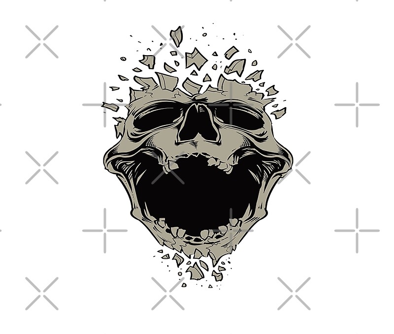 "Shattered Skull" by leen12 | Redbubble