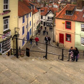 "View from the Whitby Steps" Mouse Pad for Sale by Tom Gomez | Redbubble