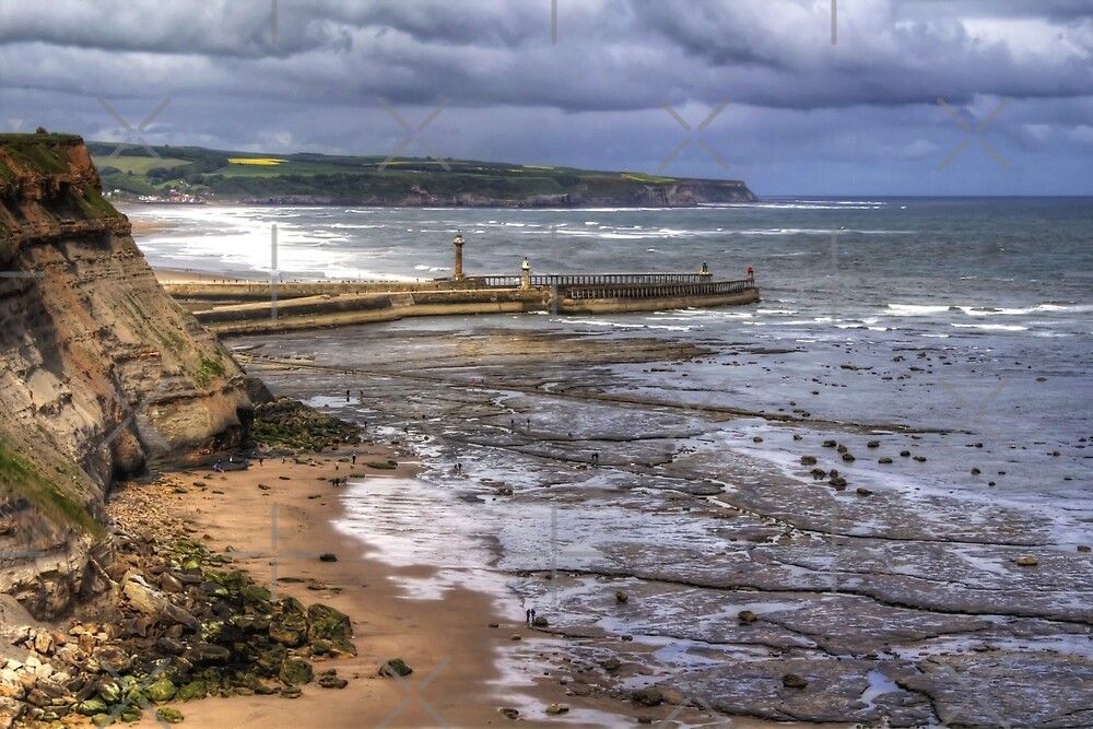 "Whitby Harbour from the Coastal Path" by Tom Gomez | Redbubble