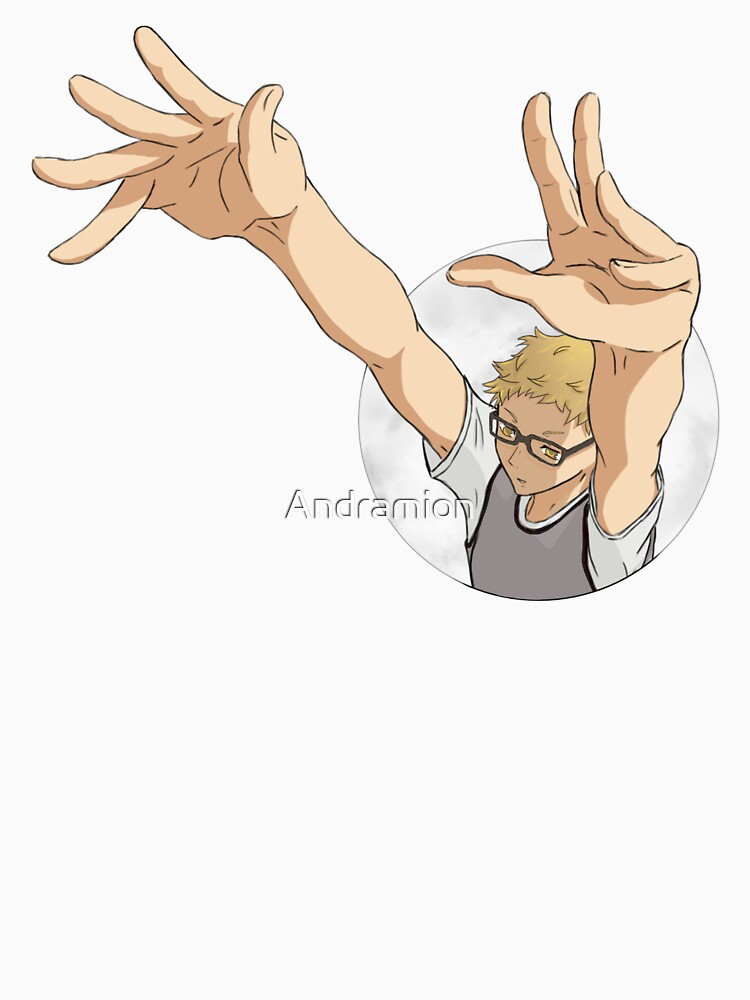 "Haikyuu!! - Tsukishima Kei - Blocking" T-shirt by Andramion | Redbubble
