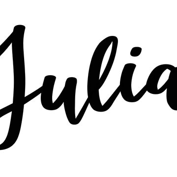 "Julia" Sticker for Sale by ellietography | Redbubble