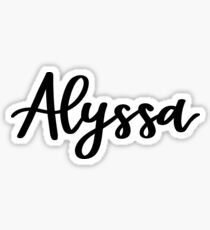 Alyssa Stickers | Redbubble