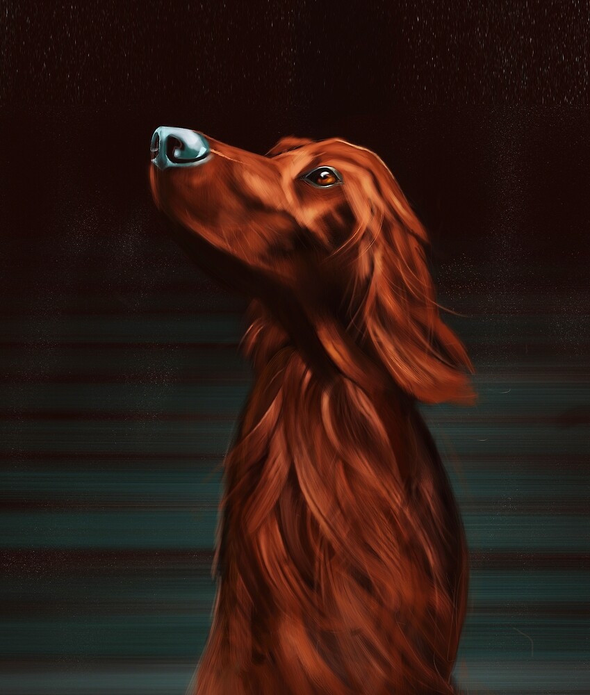 "Digital Dog Sketch" by barkingpixls | Redbubble