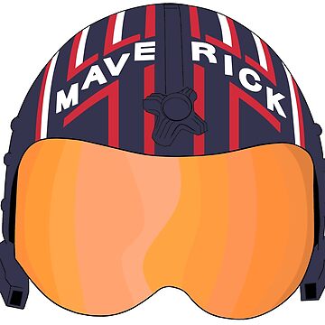 "Maverick Helmet Stylized" Sticker for Sale by shatsmctats | Redbubble