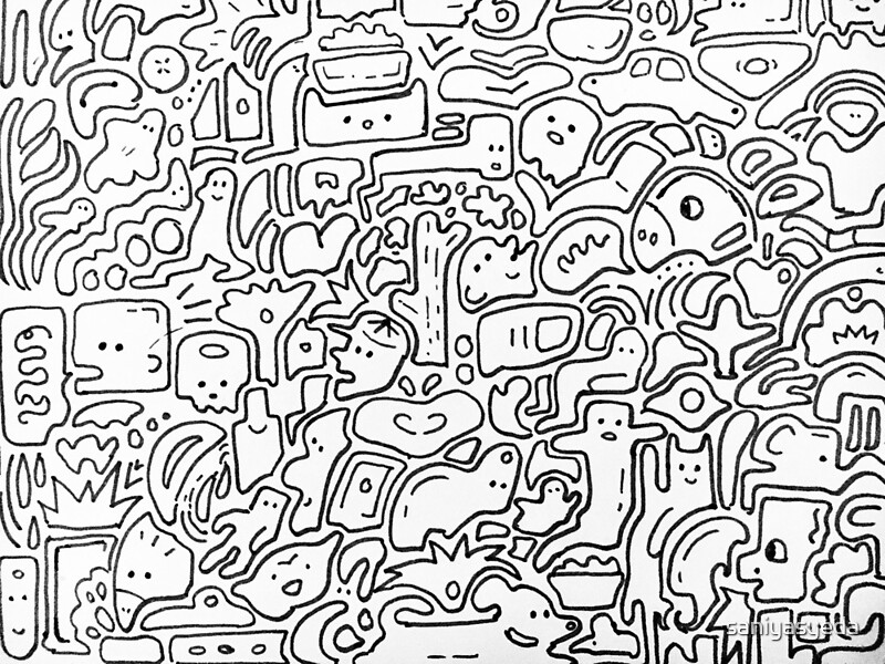 "Cluster Doodles" by saniyasyeda | Redbubble