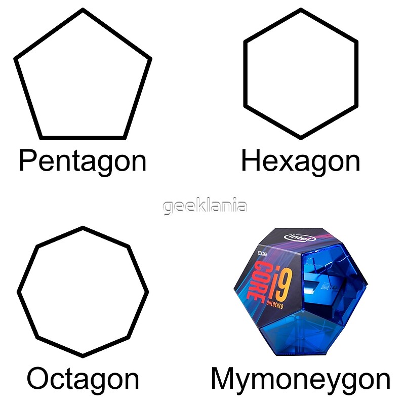 "Meme left the Intel I9 processor" by geeklania | Redbubble