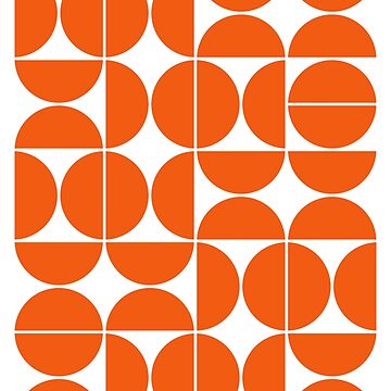 "Mid Century Modern Geometric 04 Orange" Poster for Sale by ...