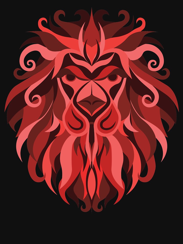 "Leo Zodiac Sign - Red" T-shirt by TeeeeeeTime | Redbubble