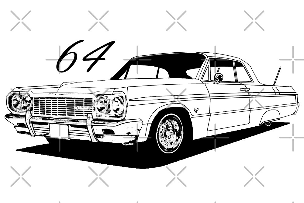 "64 Impala" by ThornyroseShop | Redbubble