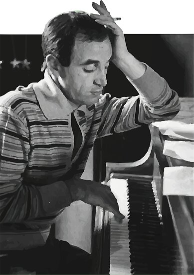 Poster « Charles Aznavour, 1960 », par opngoo | Redbubble