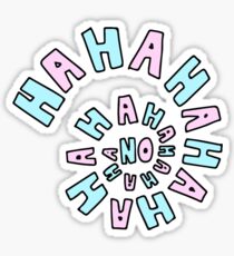 Hahaha Stickers | Redbubble