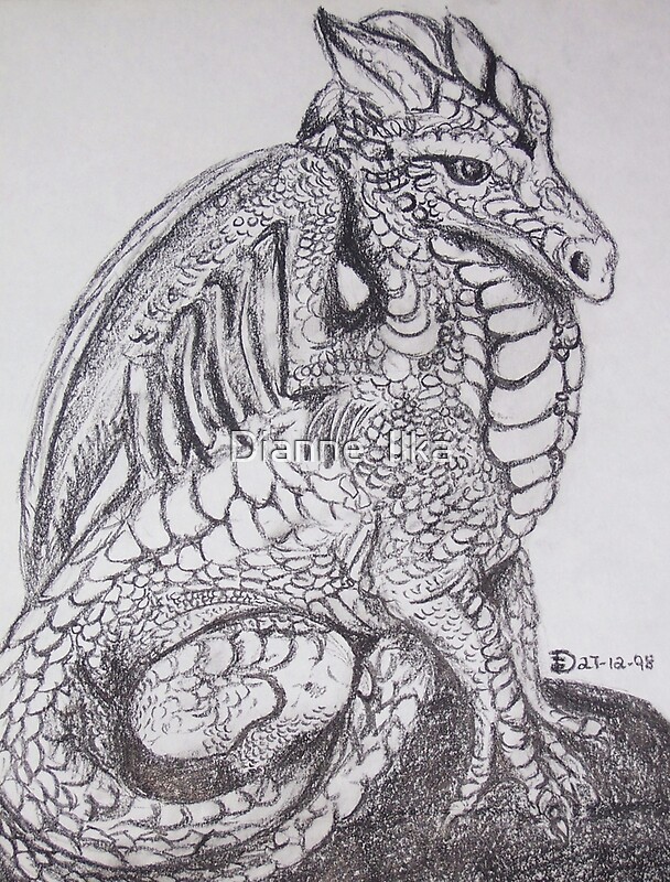 "Peaceful Dragon" by Dianne Ilka | Redbubble