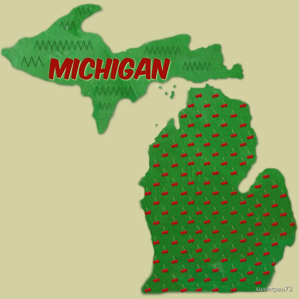 "Michigan Pine Trees and Cherries" by sweetpea73 | Redbubble