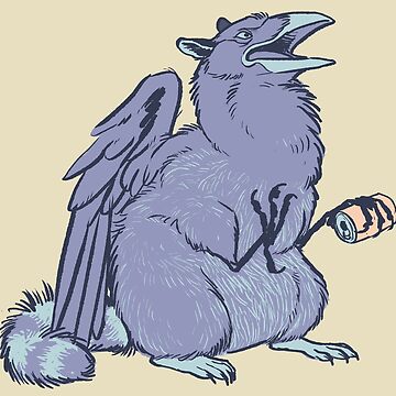 "Trash Gryphons: Crow Raccoon" Essential T-Shirt for Sale by Mel ...