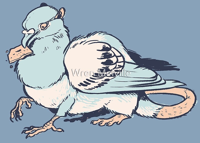 "Trash Gryphons: Pigeon Rat" by Mel Tillery (Cyaneus) | Redbubble