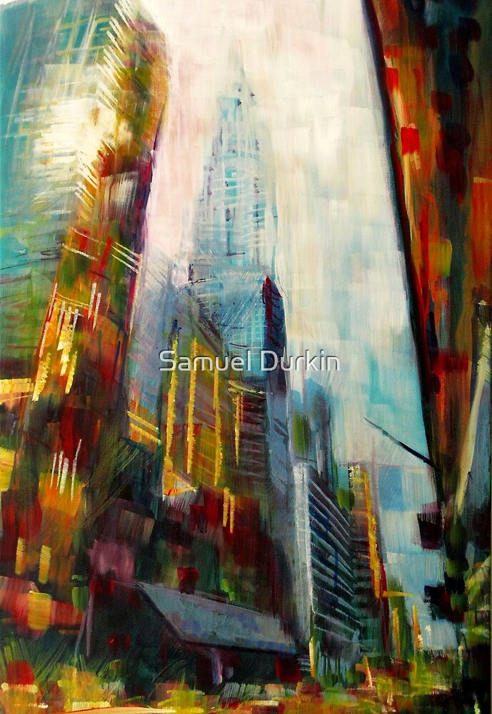 "Chrysler building,New york Skyline" by Samuel Durkin | Redbubble