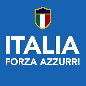"Italia Forza Azzurri" Metal Print for Sale by vladocar | Redbubble