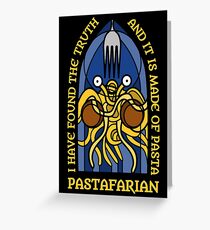 Pastafarian Greeting Cards | Redbubble